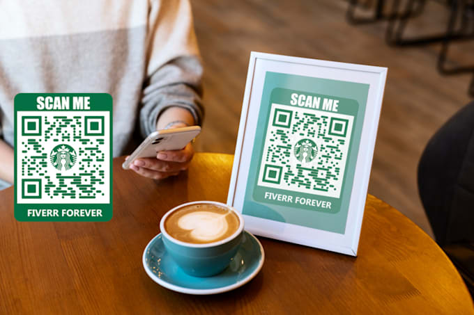 Create premium qr code , qr code design with logo by Hamzabentaleb | Fiverr