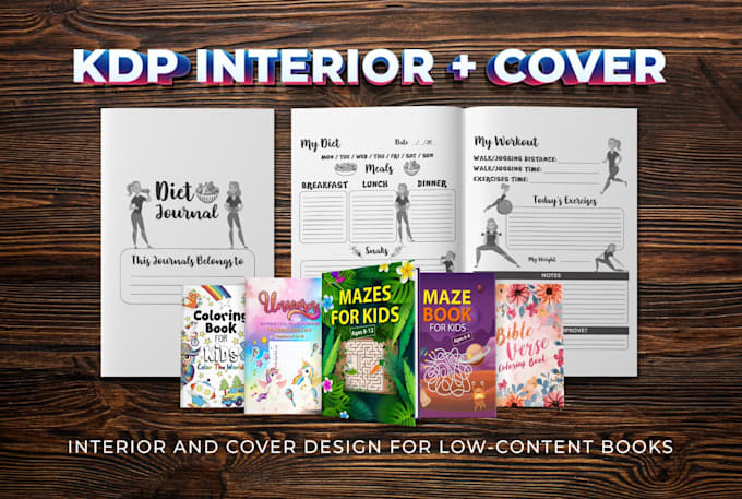 Design custom kdp low content books interior and cover by ...
