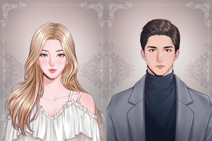 Draw Your Character In Manhwa Style Illustration By Sookmayaleec Fiverr