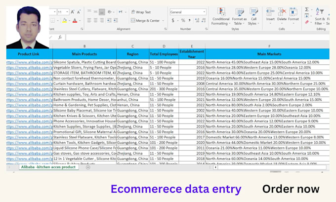 Do excel data entry copy paste web research data collection by Iftekhar07bd | Fiverr