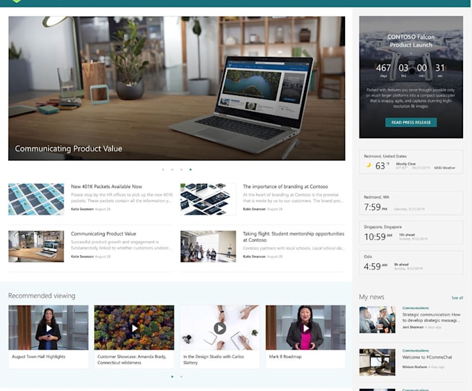 Develop sharepoint intranet portals by Dihiabeggache | Fiverr