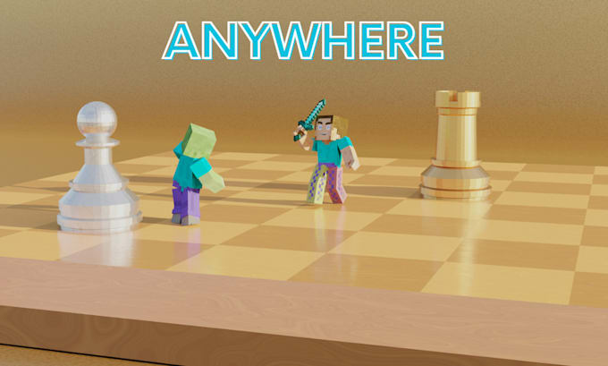 Create 3d minecraft renders of your world by Bravoblenders | Fiverr