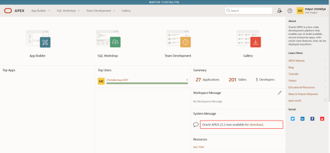 Create Oracle Apex Projects Erd Plsql Api Integration By Mayur007 Fiverr