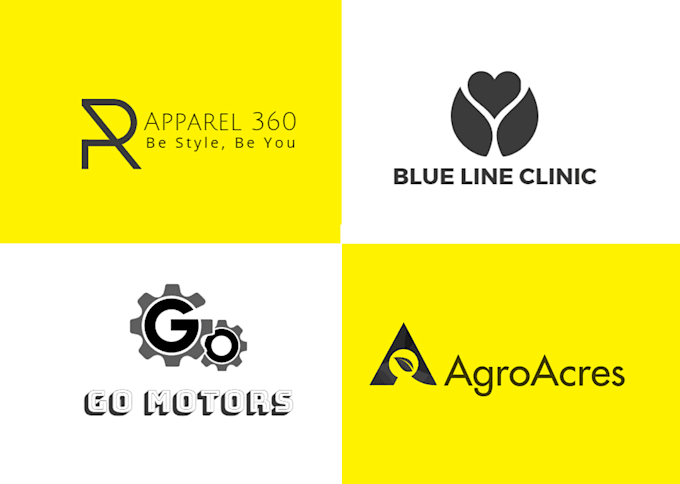 Design minimalist wordmark, lettermark, initial logo by Roha_logo | Fiverr