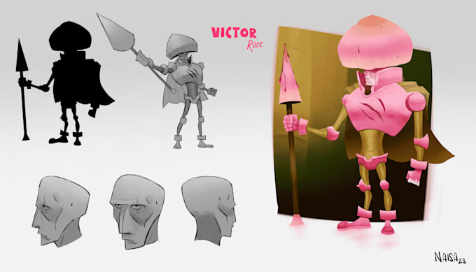 Character desing for animation o video game project by Naisadraws | Fiverr