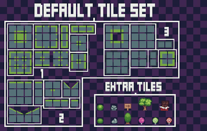 Make pixel art game tileset by Scoster | Fiverr