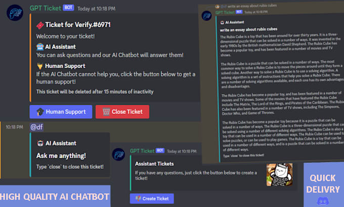 Create an ai discord bot by Niryo1 | Fiverr