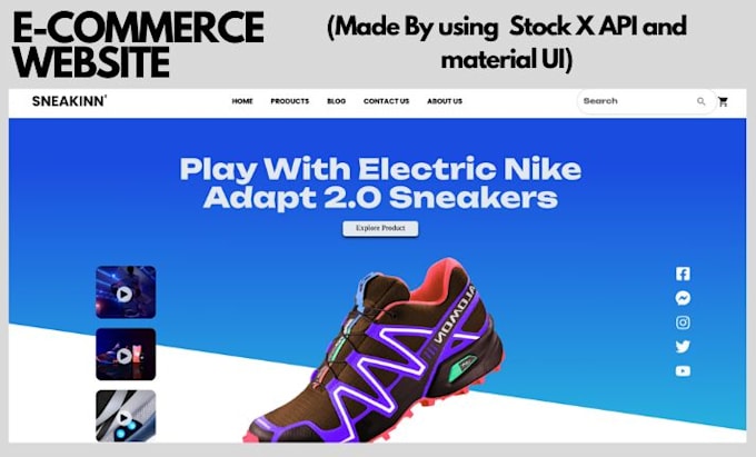 Create a modern website using react js, material ui and tailwind css by Asadshaikh_7 | Fiverr