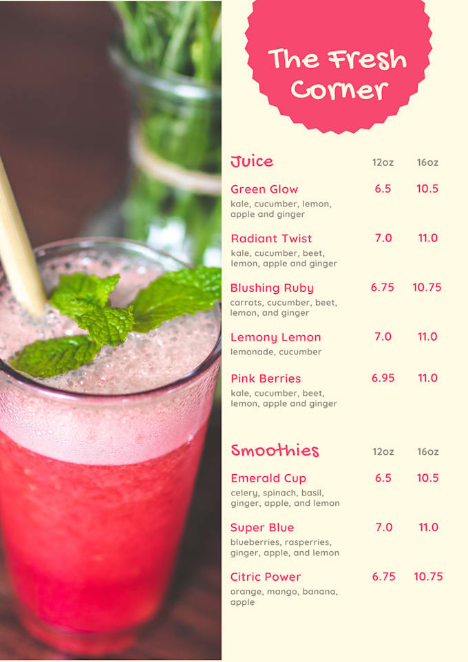 Do fast food meun design modern restaurant meun designs by Drtalhajaved ...