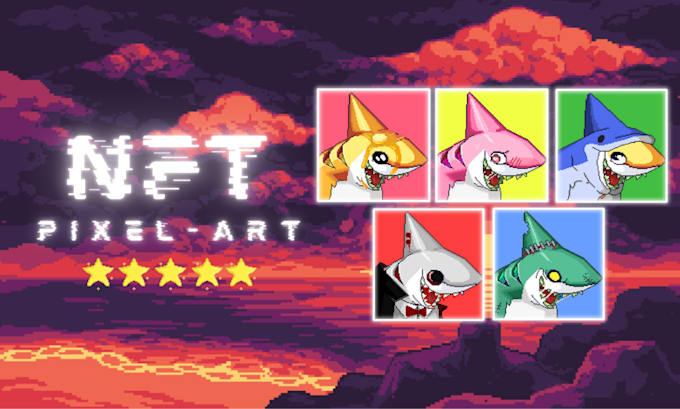 Create unique pixel art nfts for your digital art collection by Artif_digital | Fiverr