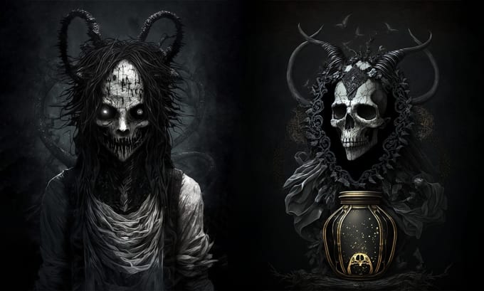 Create unique dark art images with ai by Vydenmyria | Fiverr