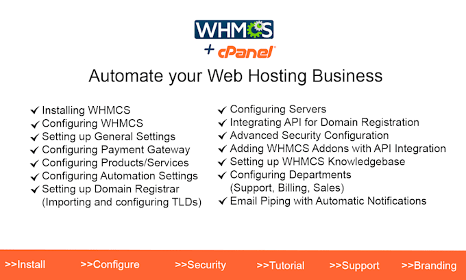 Install, configure, or setup whmcs, troubleshoot and fix any issues by ... Install, configure, or setup whmcs, troubleshoot and fix any issues by ...