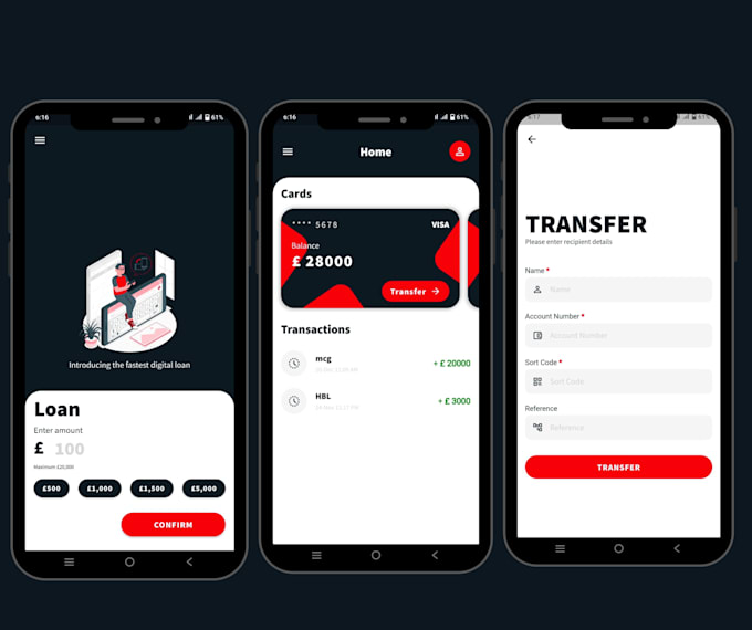 Do flutte ui, figma to flutter, android, ios, web front end design by Qazi_umer | Fiverr