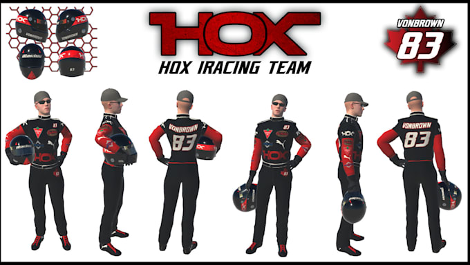 Design and make your own custom iracing suit and helmet by Hq519studio ...