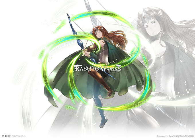 Draw your baldur gate or dnd character in anime jrpg style by Lastworks ...