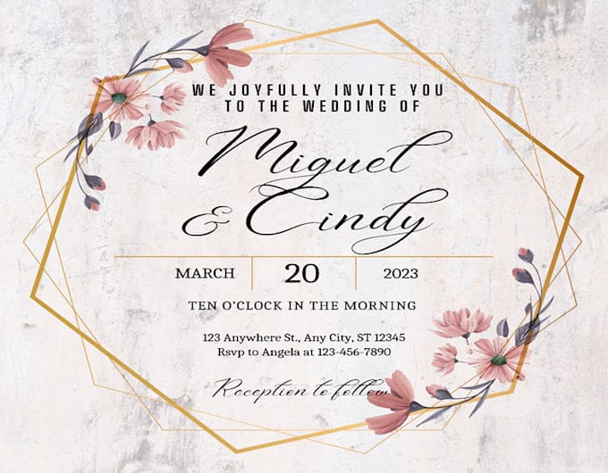 Design the most elegant invitation card by Araraeh | Fiverr