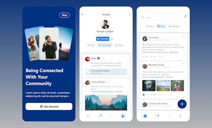 Create mobile app ui ux, web ui ux design in figma by Ravindra_uiux | Fiverr