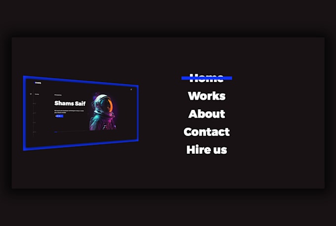 Build a professional portfolio website with html, css, tailwind, and react js by Shams_01 | Fiverr