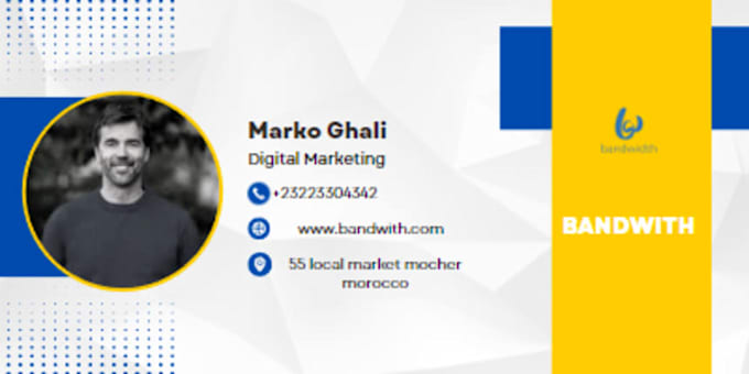 Design amazing email signature by Mohamedlolx | Fiverr