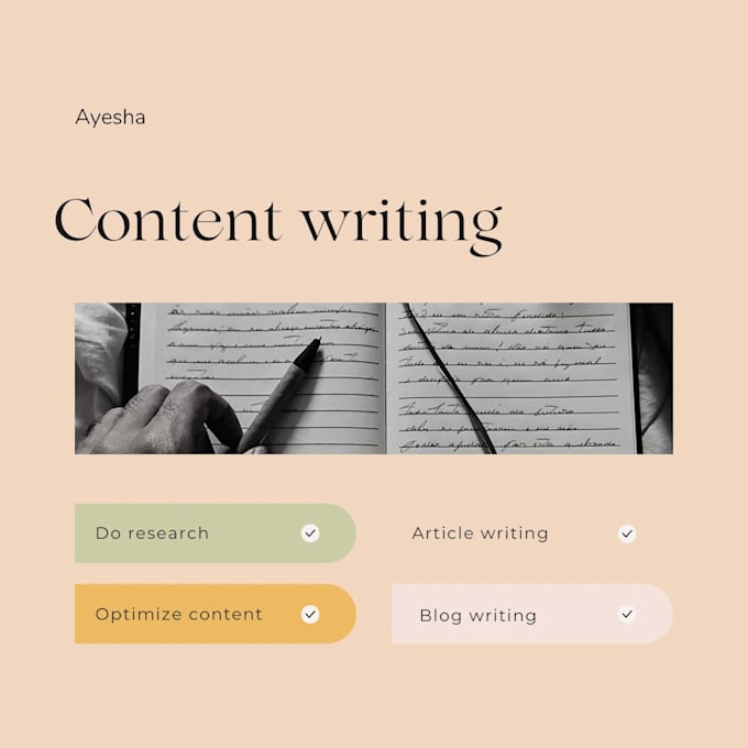 Engaging and impactful content writing for you by Ayeshamalik65 | Fiverr