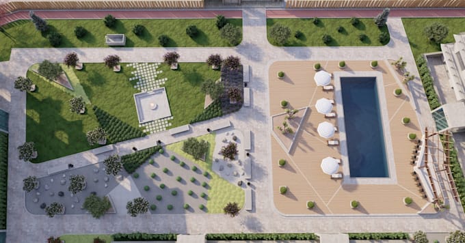 Render 2d site plans, master plans, landscape design by Ilaydaan | Fiverr