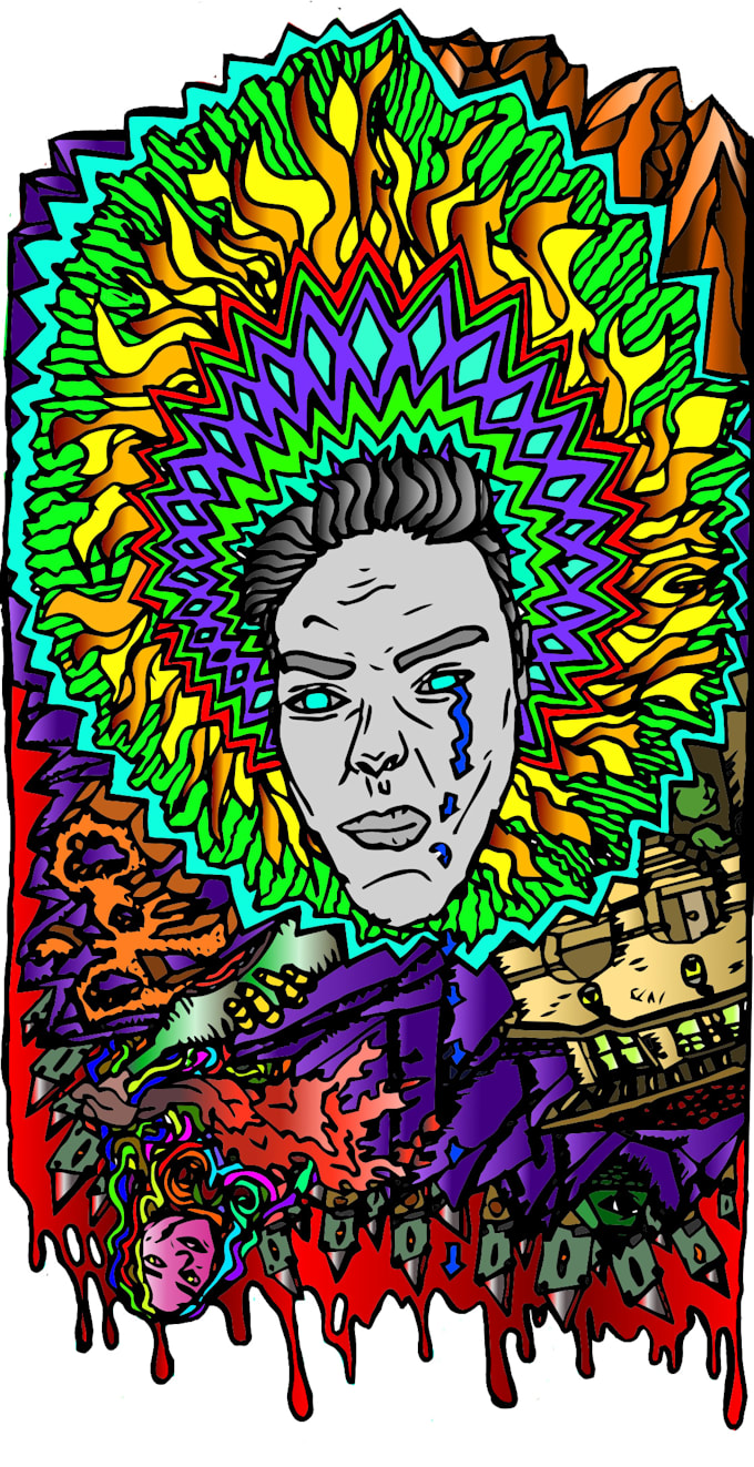 Edgy graphic skate art for you by Reemikram | Fiverr