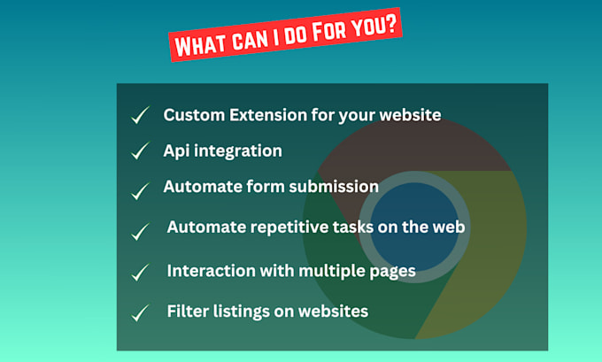 Fix edit or develop custom chrome extension for you by Faizkhan846 | Fiverr