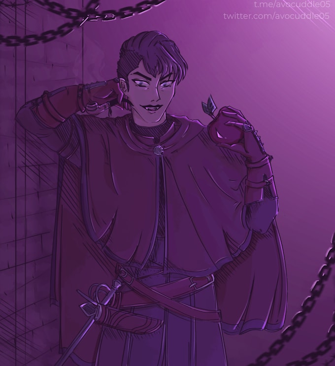 Illustrate your oc or dnd character, roleplay by Avocuddle_05 | Fiverr