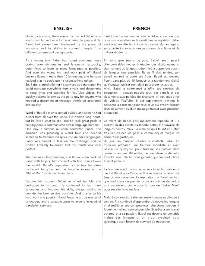 Translate your documents into 10 languages by Babelman941 | Fiverr