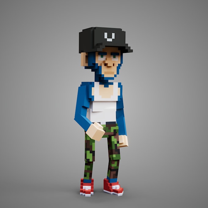 Model cartoon 3d nft character , nft characters by Nadiaparveen | Fiverr