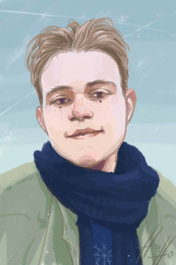 Draw realistic portrait, cartoon avatar, profile picture by Ninomayart ...