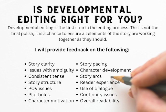 Provide developmental editing for your work of fiction by Kennethbc ...