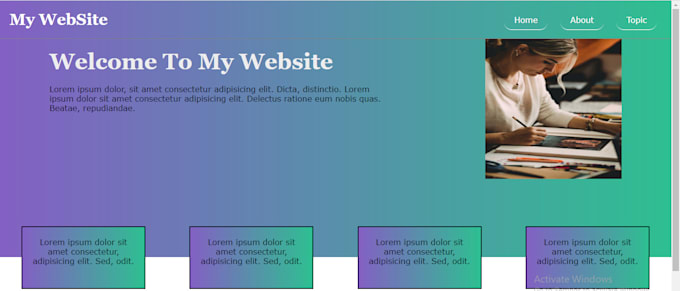 Design, redesign, develop a website with html css by Pankajbh001 | Fiverr