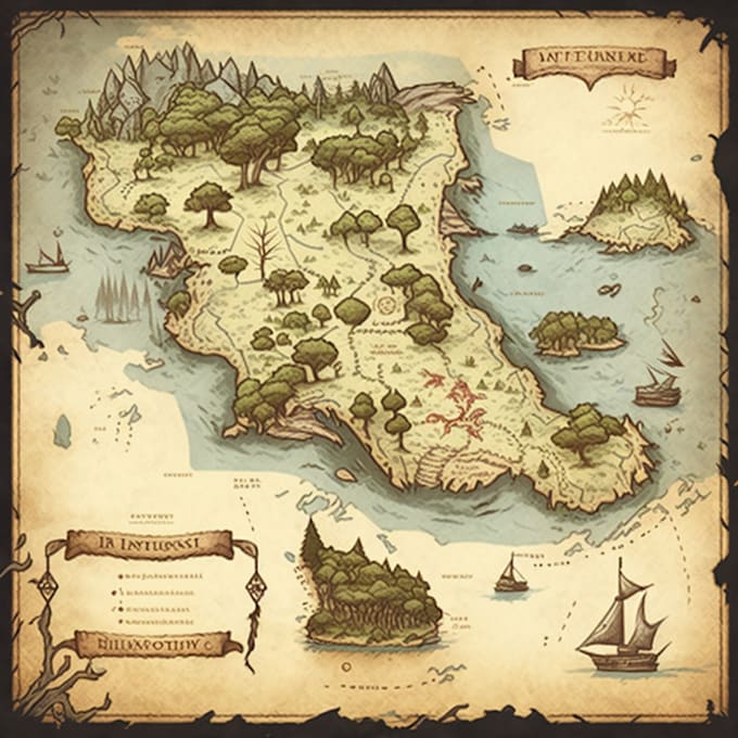 Digital fantasy maps for your rpg game or book by Leaklide | Fiverr
