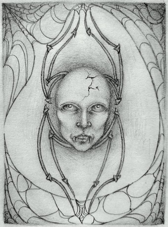 Hand draw a shaded tattoo design in my style by Lingerandwax | Fiverr