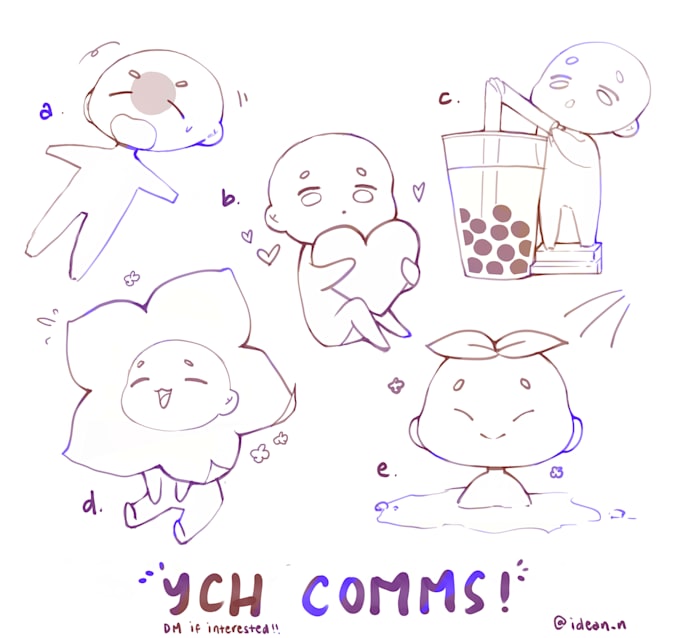 Draw a ych commission for you by Idean_n | Fiverr