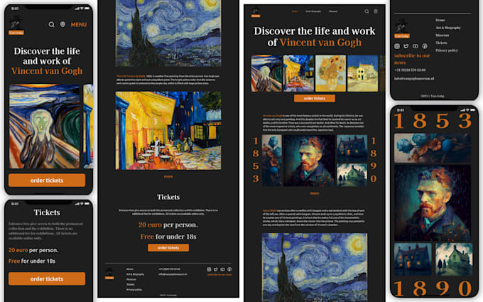 Create a professional ux ui adaptive design landing page and websites ...