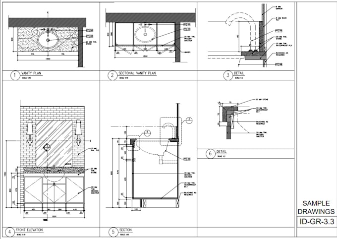 Interior design drafting works by Sachikastudio | Fiverr