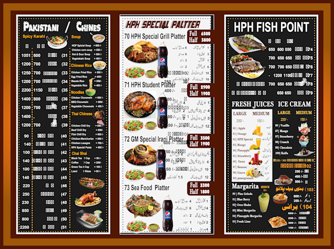 Do restaurant food manu design, attractive food manu design, by ...