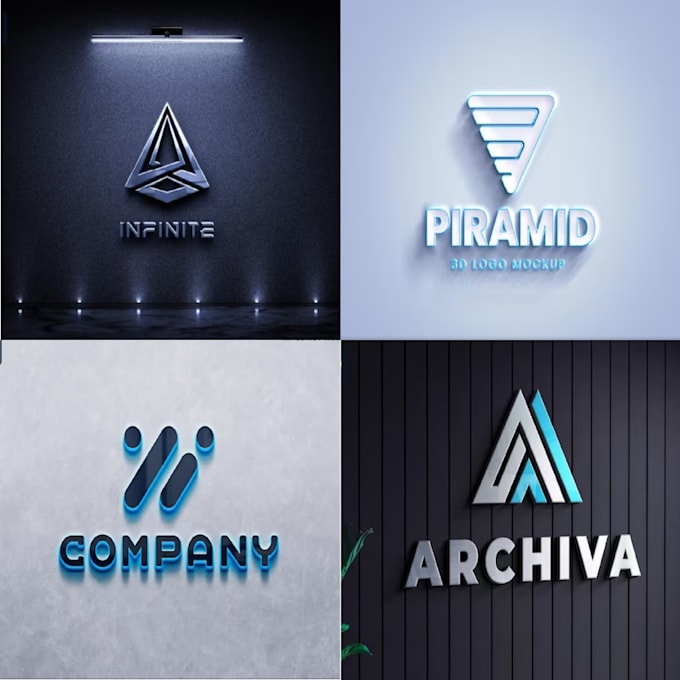 Do professional 3d business logo designs by Misbah_naz11 | Fiverr
