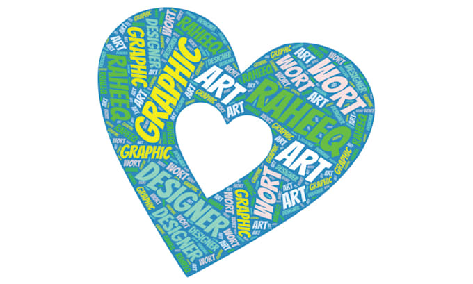 Design custom word art, word cloud art by Mraheeq | Fiverr