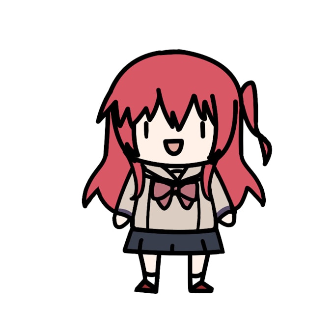 Draw chibi walfie style 2 by Pappanoize | Fiverr