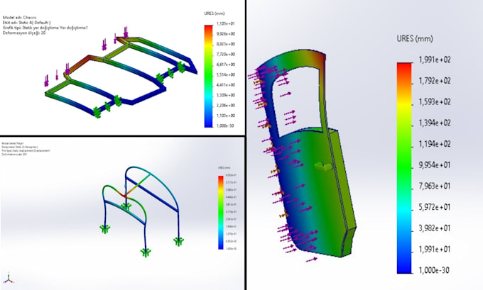 Static analysis in solidworks by Alperenhi | Fiverr