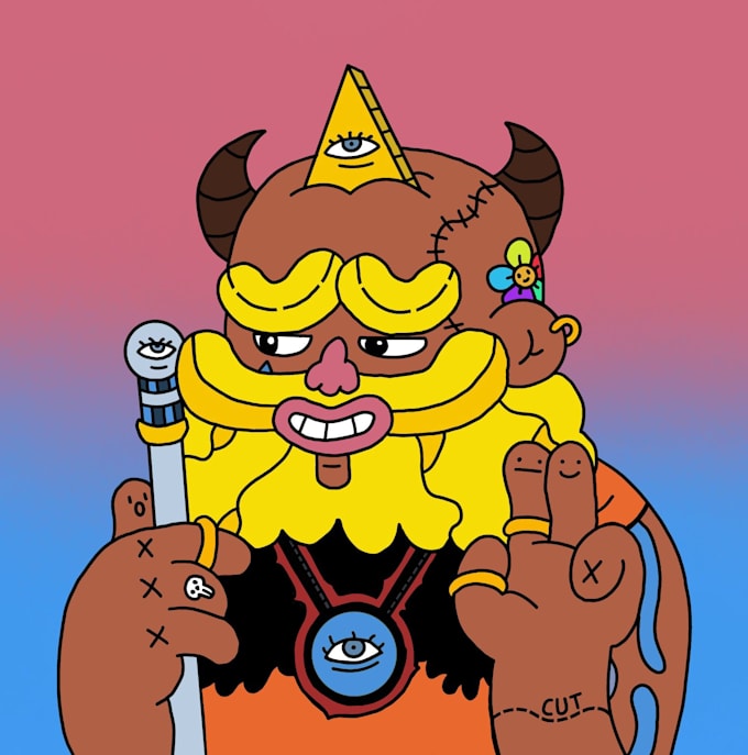 Make detailed, colorful and interesting nfts for you by Artbytejaso ...