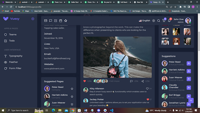 Develop a full stack web app using react js and express js by Vampeeee ...