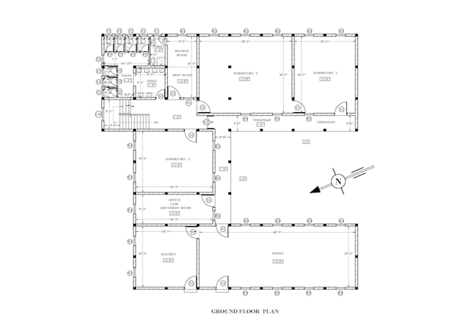 Draw 2d floor plan for real estate agents by All4less84 | Fiverr