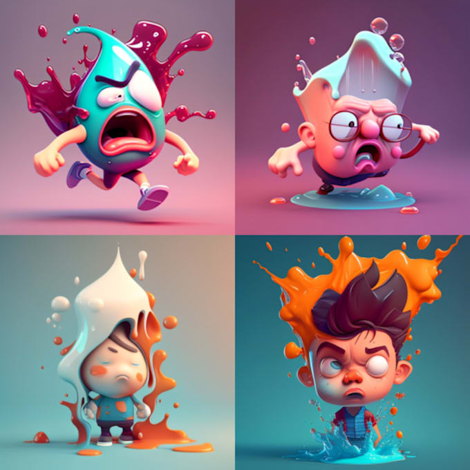 Create a custom cartoon character for you using ai by Theatharv | Fiverr