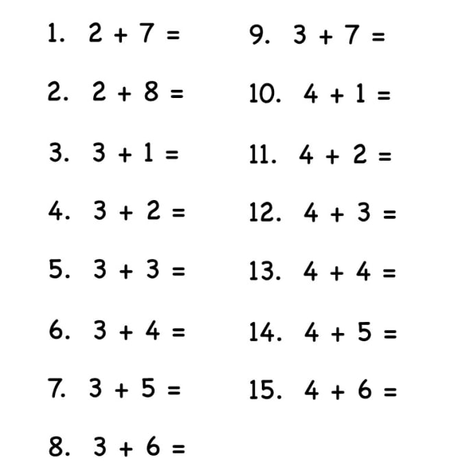 Create interesting math worksheet for any grade by Aung_21 | Fiverr