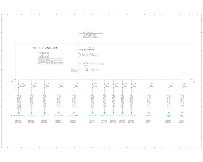 Design electrical sld, panel, ga, layouts by Meer_bilal_ali | Fiverr