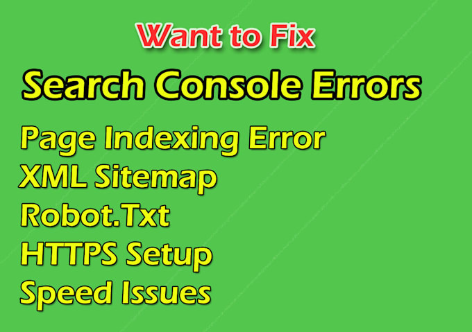 Fix index coverage errors in google search console by Seooptimize66 | Fiverr